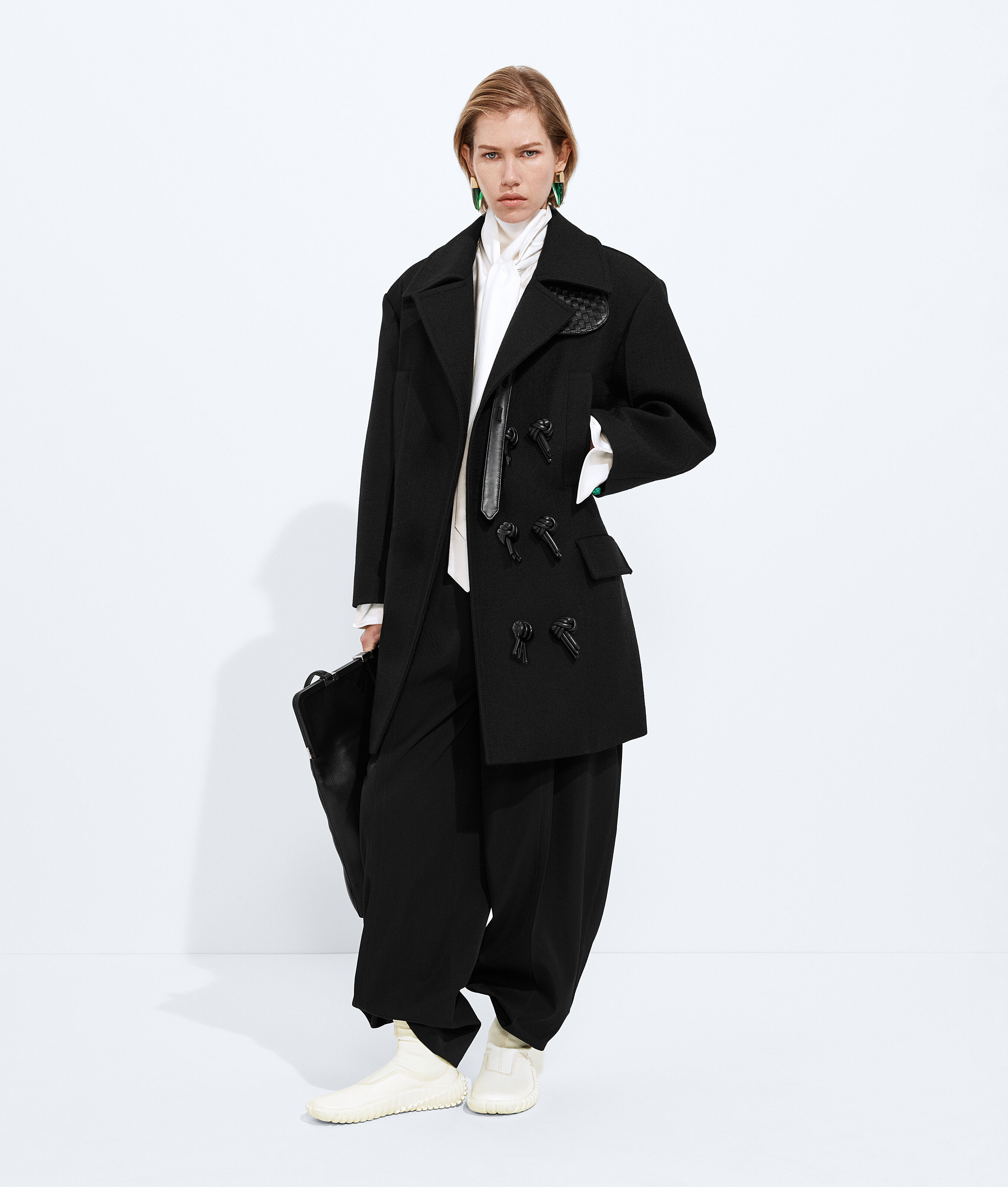 BOTTEGA VENETA Wool and Mohair Gabardine Coat